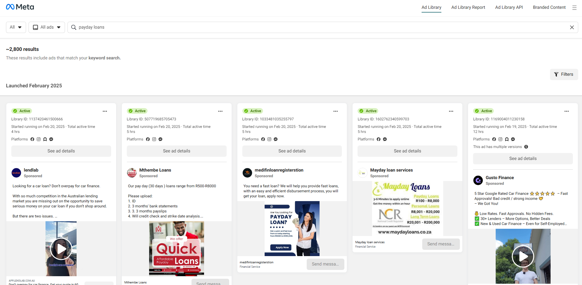 Meta Ad Library | A-Parser - парсер для профессионалов SEO